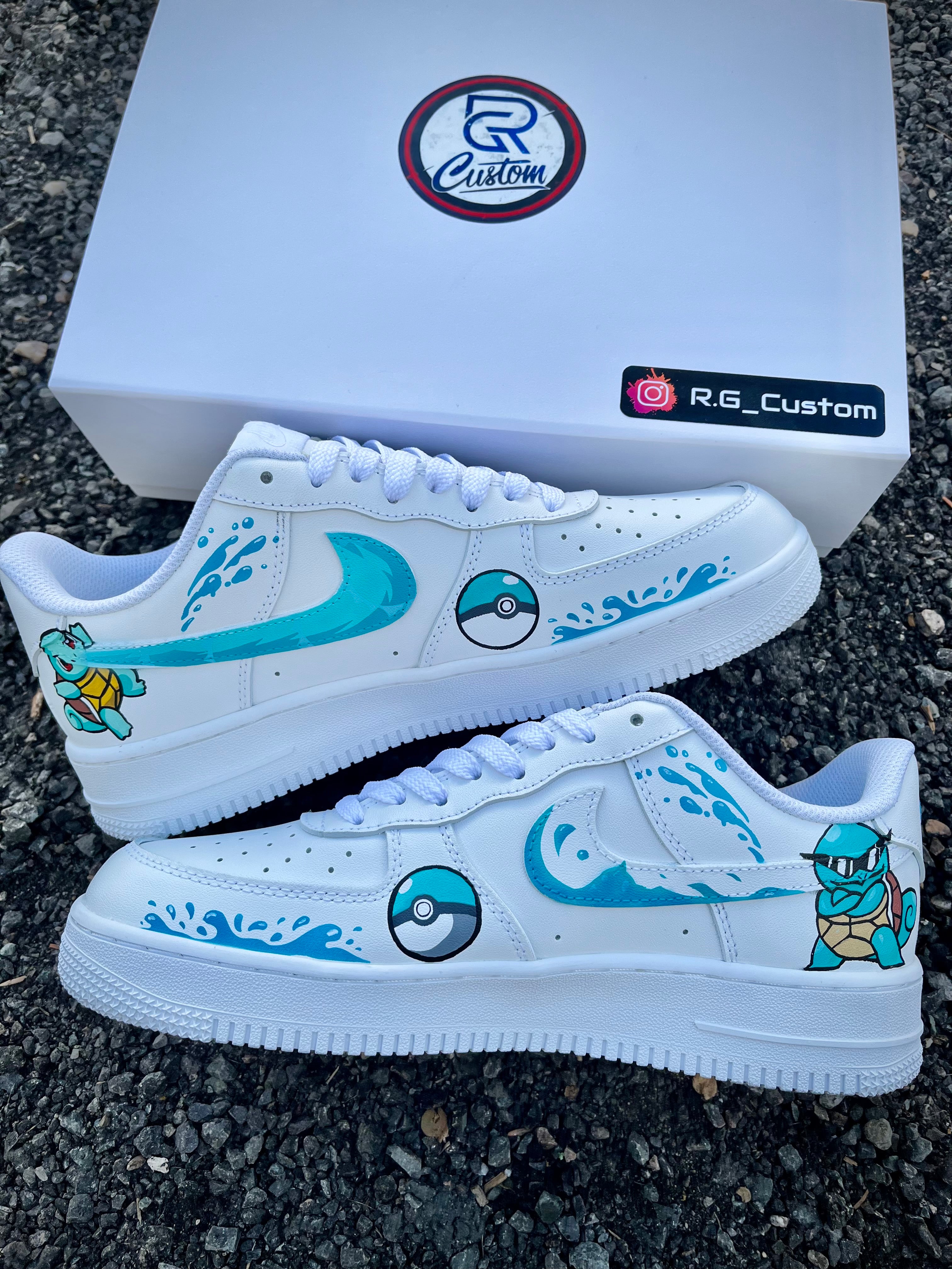 Squirtle custom shoes – rgcustom