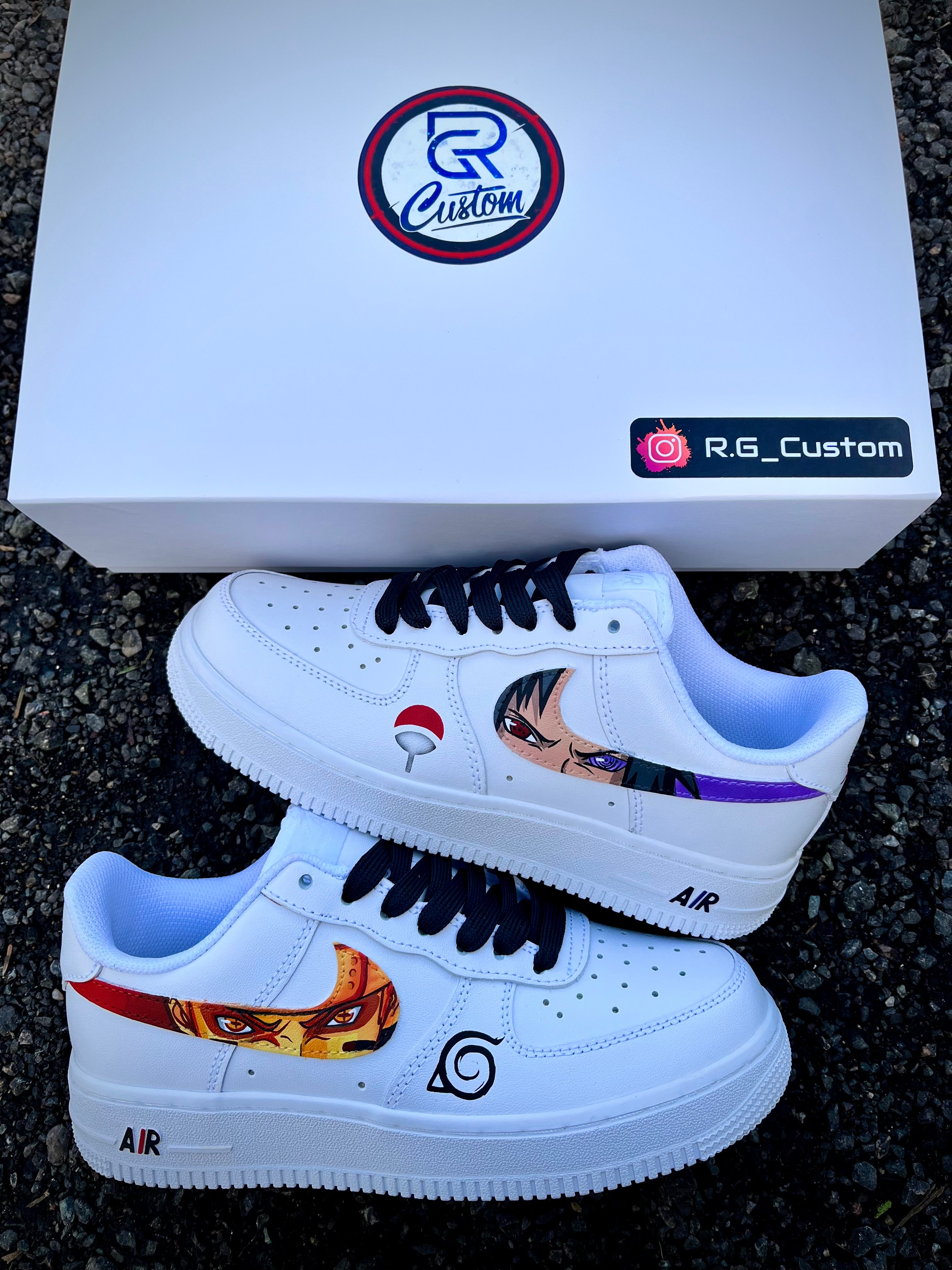 Naruto vs Sasuke / custom shoes – rgcustom